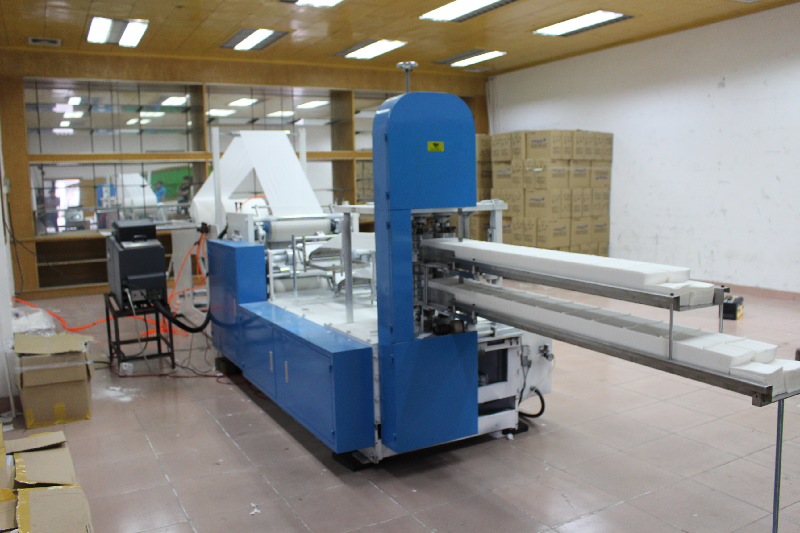 Two Lines Automatic Napkin Making Machine